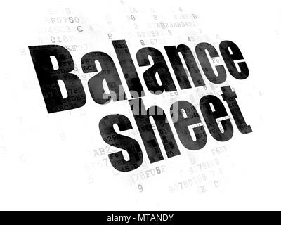 Banking concept: Balance Sheet on Digital background Stock Photo - Alamy