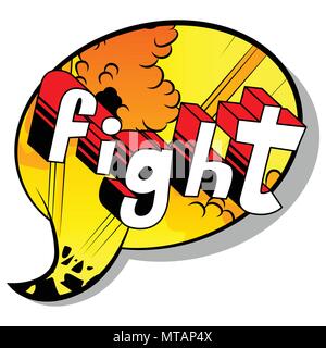 Fight - Comic book word on abstract background Stock Vector Image & Art ...