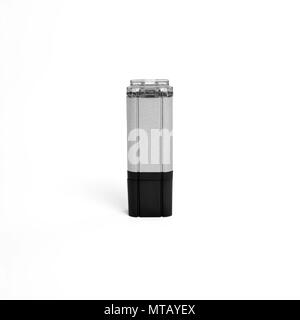 Grey usb flash drive on a white background Stock Photo - Alamy