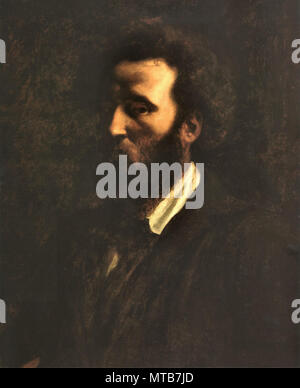 Portrait de Pierre Puvis de Chavannes (1824-1898), peintre symboliste ...