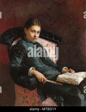 Repin Ilja - Portrait of Vera Repina the Artist's Wife 2 Stock Photo ...