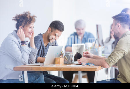 Businesswomen socializing at work Stock Photo - Alamy