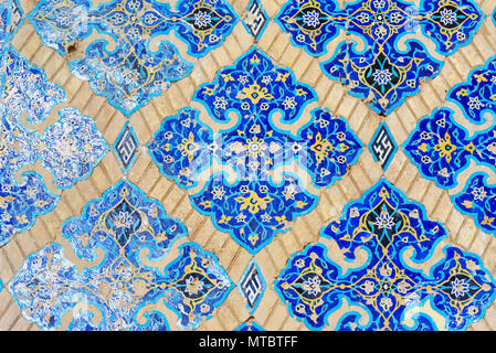 Blue Islamic mosaic tiles in mosque, Muscat, Oman Stock Photo: 77877101 ...