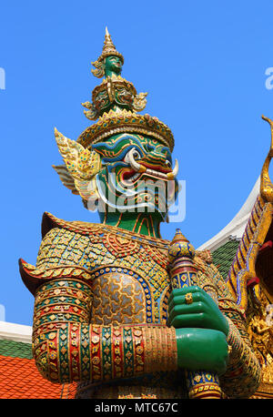 monster demon in the temple bangkok asia column Stock Photo - Alamy