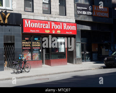 Montreal Pool Room, a famous hot dog restaurant opened in 1912 ...