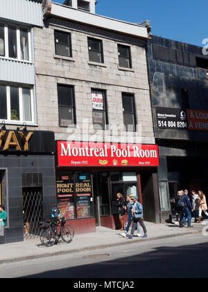 Montreal Pool Room, a famous hot dog restaurant opened in 1912 ...