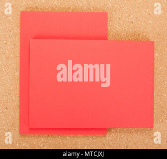 Blank flyer poster on cork board Stock Photo - Alamy
