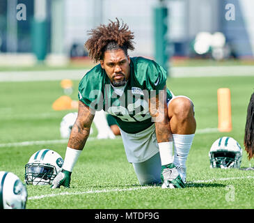 New York Jets defensive linemen Eric Watts (95) during organized team ...