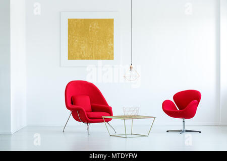 Interior of modern flat in minimal style with narrow empty corridor ...