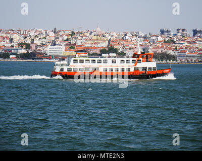Lisbon, Portugal, ferry from Cais do Sodré to Cacilhas Stock Photo - Alamy