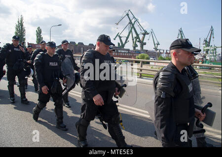 Riot Police, Gdansk Poland Stock Photo - Alamy