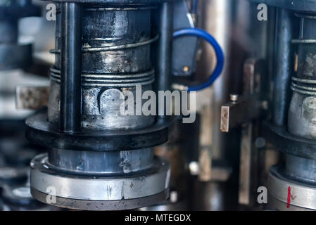 Corking device at winery close Stock Photo - Alamy