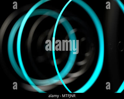 3d abstract futuristic background with glowing lines creating ...