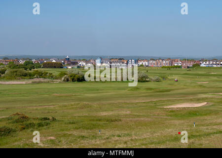 Littlehampton Golf Course situated next to the sea with sand dunes ...