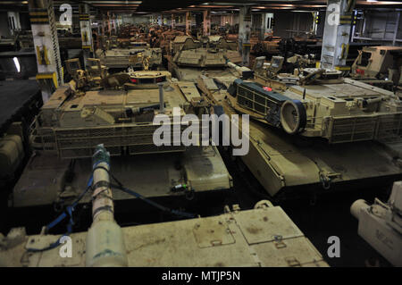 Bremerhaven, Germany -- Military vehicles from 3rd Armored Brigade ...