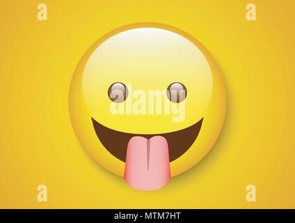 vector design of emoticon expression innocent child face Stock Vector ...