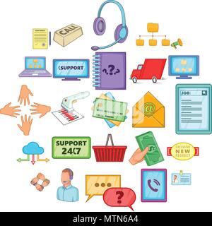 Patron icons set, cartoon style Stock Vector Image & Art - Alamy