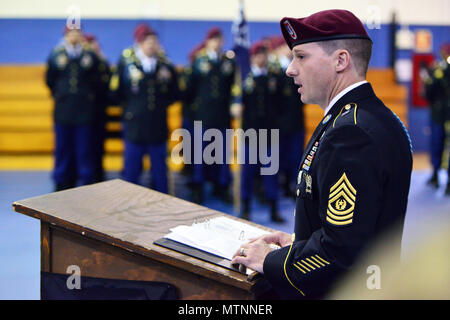 Incoming Command Sgt. Maj. Christopher L. Mullinax, of 1st Battalion ...
