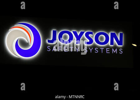 MAY 17, 2018 - BERLIN: the logo of the Chinese company "Joyson Safety ...