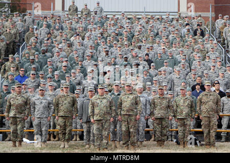 A National Guardsman with Task Force Crowd speaks to a member of the ...