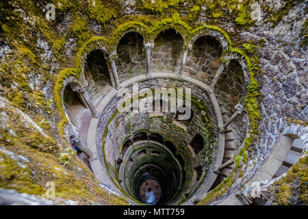 Portugal, Lisbon Region, Sintra, The Initiation Well or Inverted Tower ...