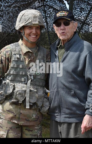 WWII Veteran, Charlie Brown(left), from the 258th Field Artillery ...