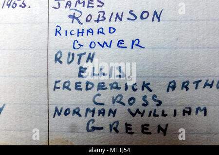 Notebook belonging to Albert Pierrepoint, the UK's most famous hangman ...