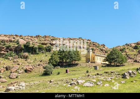 MOUNT FLETCHER, SOUTH AFRICA - MARCH 26, 2018: A street scene with a ...