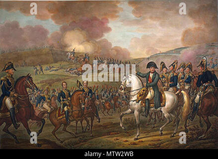 Napoleon in the Battle of Moskowa in 1812. Three Generals Arriving from ...