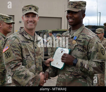 Lt. Col. Barrett Emenheiser, commander, 29th Brigade Engineer Battalion ...