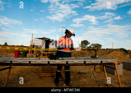 Geologist Logging Rock Core Stock Photo - Alamy