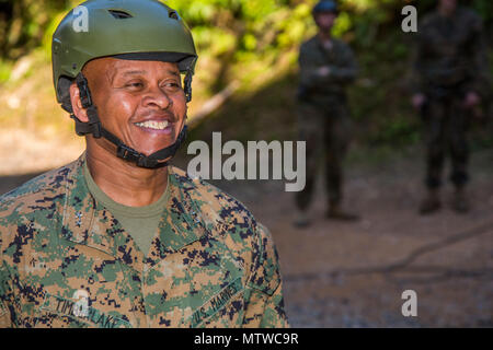Maj. Gen. Craig Timberlake (center), commanding general, 3rd Marine ...