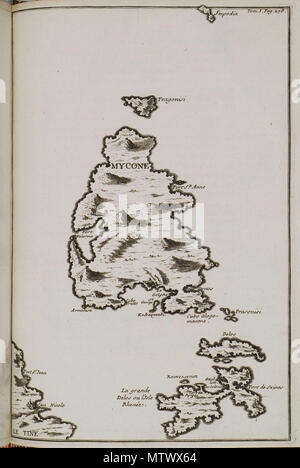 434 Mycone Delos La grande Delos ou l'isle Rhenée Le Tine - Tournefort ...