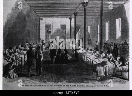 . The New Orleans Riot. Care of the wounded in the Marine Hospital ...