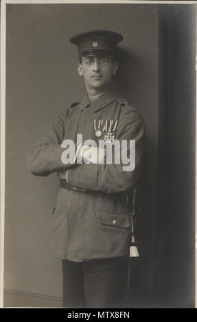 . English: A Saxonian soldier with the Friedrich-August-Medaille and ...