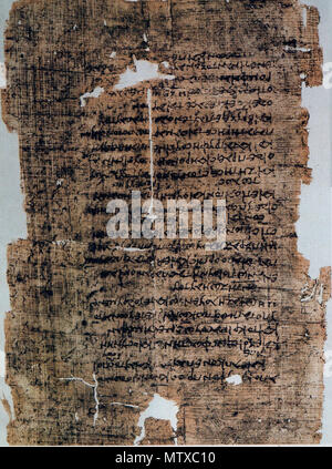 The Papyrus Codex from the 4th century is an ancient manuscript, a ...