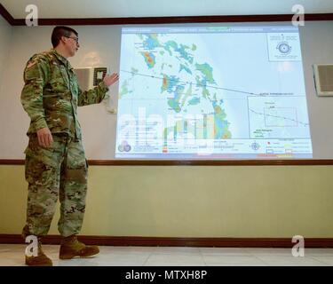 U.S. Army Sgt. Julian Reyes, geospatial engineer with the 5th Engineer ...