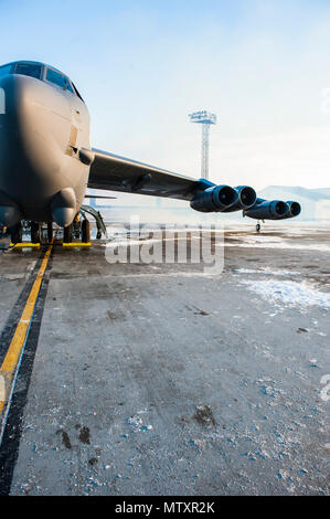 Pratt & Whitney engines TF33 of the B-52H Stratofortress Stock Photo ...