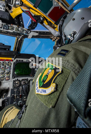 Capt. Jonathan Gabriel, 23rd Bomb Squadron aircraft commander, pilots a ...