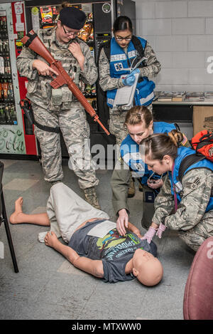 Maxwell AFB, AL - 42d Security Forces Squadron personnel simulate ...