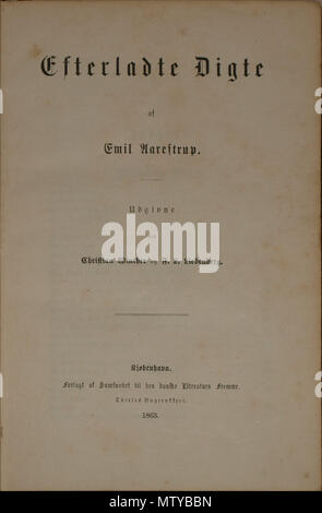 23 Aarestrups Efterladte Digte Stock Photo - Alamy