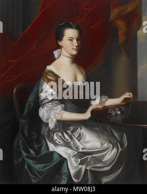 496 Portrait of Mrs. Theodore Atkinson Jr. (Frances Deering Wentworth ...