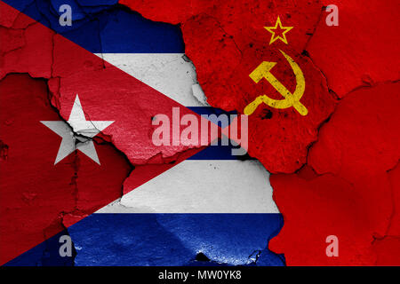 flags of Cuba and Soviet Union Stock Photo - Alamy