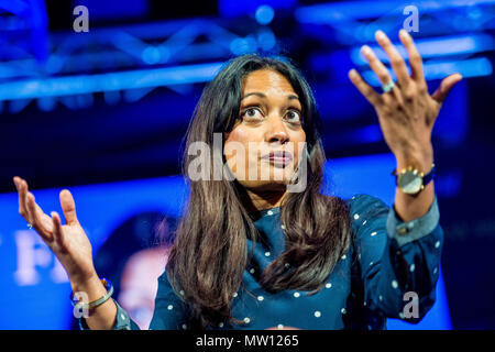 Monday 28 May 2018 Pictured: Dharshini David Re: The 2018 Hay festival ...