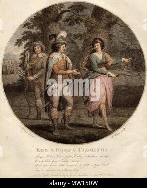 . English: Robin Hood & Clorinda William Blake after John Meheux 1783 ...