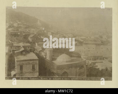 588 Tbilisi, Mosque at Square and part of suburb of Sololaki, 1870s ...