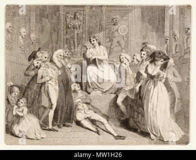 The Temple of Mirth after Stothard, The Wit Magazine February 1784 ...