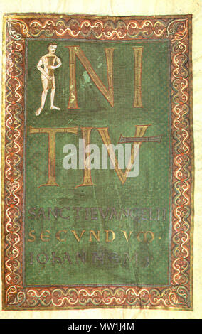 The 'Theophanu Evangeliar Initialblatt' is an illuminated manuscript ...