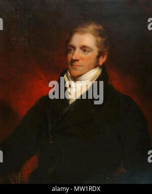 . English: Portrait of a gentleman, bust-length, in an embroidered ...