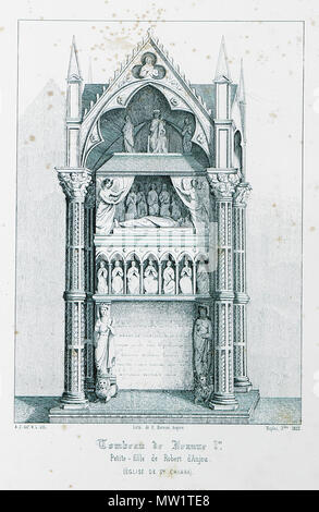 610 Tombeau de Jeanne Ire petite fille de Robert d'Anjou (Église de Ste ...